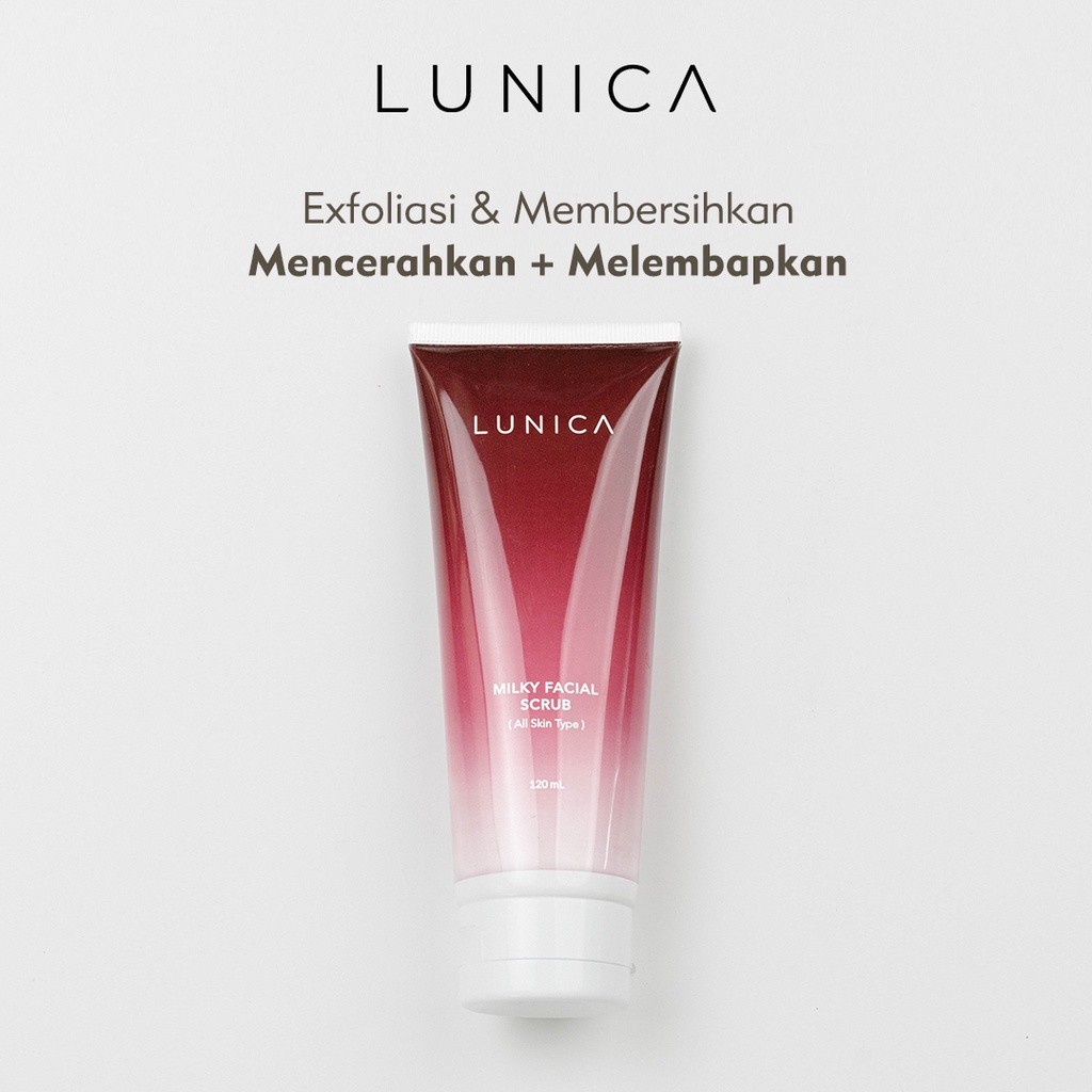Jual LUNICA Milky Facial Scrub | Lunica Skincare Facial Wash | Shopee Indonesia