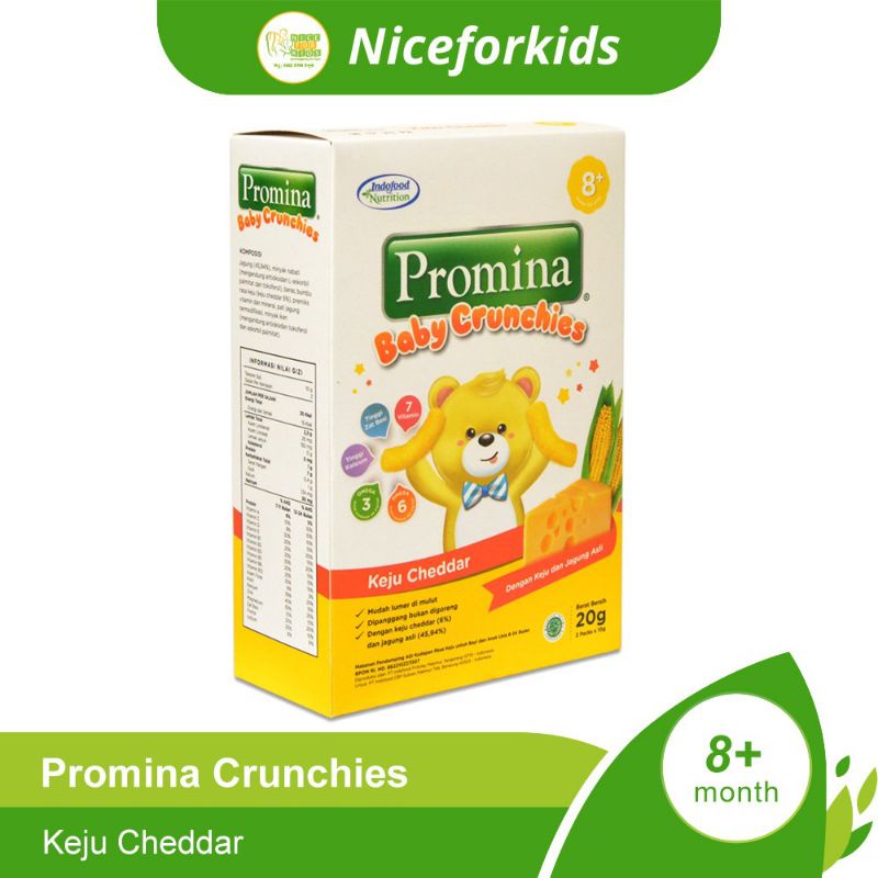 Jual PROMINA BABY CRUNCHIES KEJU CHEDDAR 20GR | Shopee Indonesia