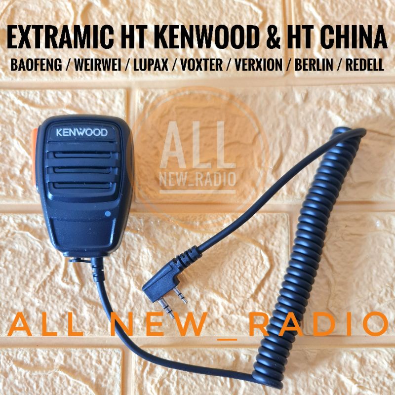 Jual EXTRAMIC HT KENWOOD TG K20A TH 255A PTT MIC HT WEIRWEI BAOFENG UV ...