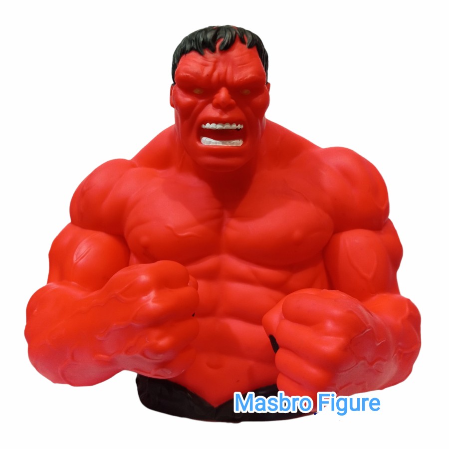 Jual Marvel Red Hulk Bust Bank Celengan Hulk | Shopee Indonesia