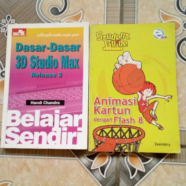 Jual buku dasar studio max dan animasi kartun flash 8 harga per 1 buku ...