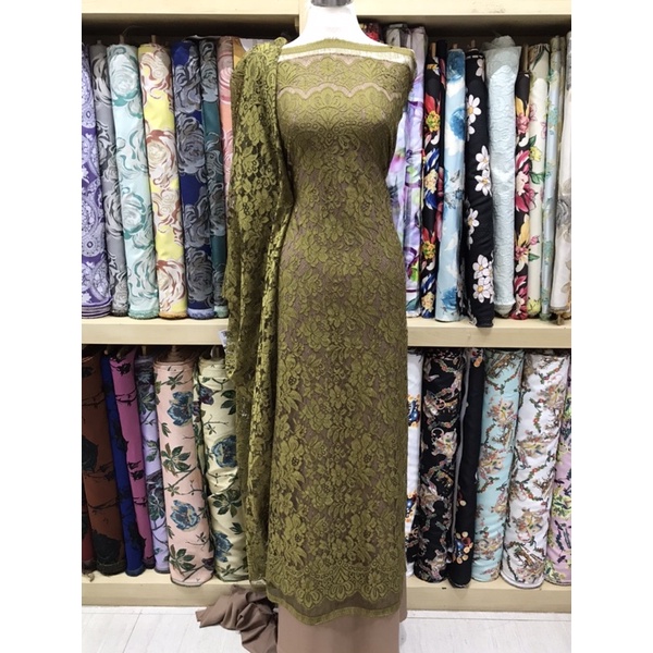 Jual Brokat Panel Cotton/Brokat Katun 8170 (Motif Florence) | Shopee ...