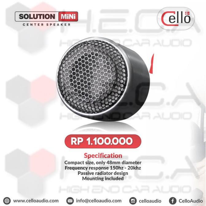 Jual CELLO Solution Mini Speaker Center Audio Mobil Full Range | Shopee ...