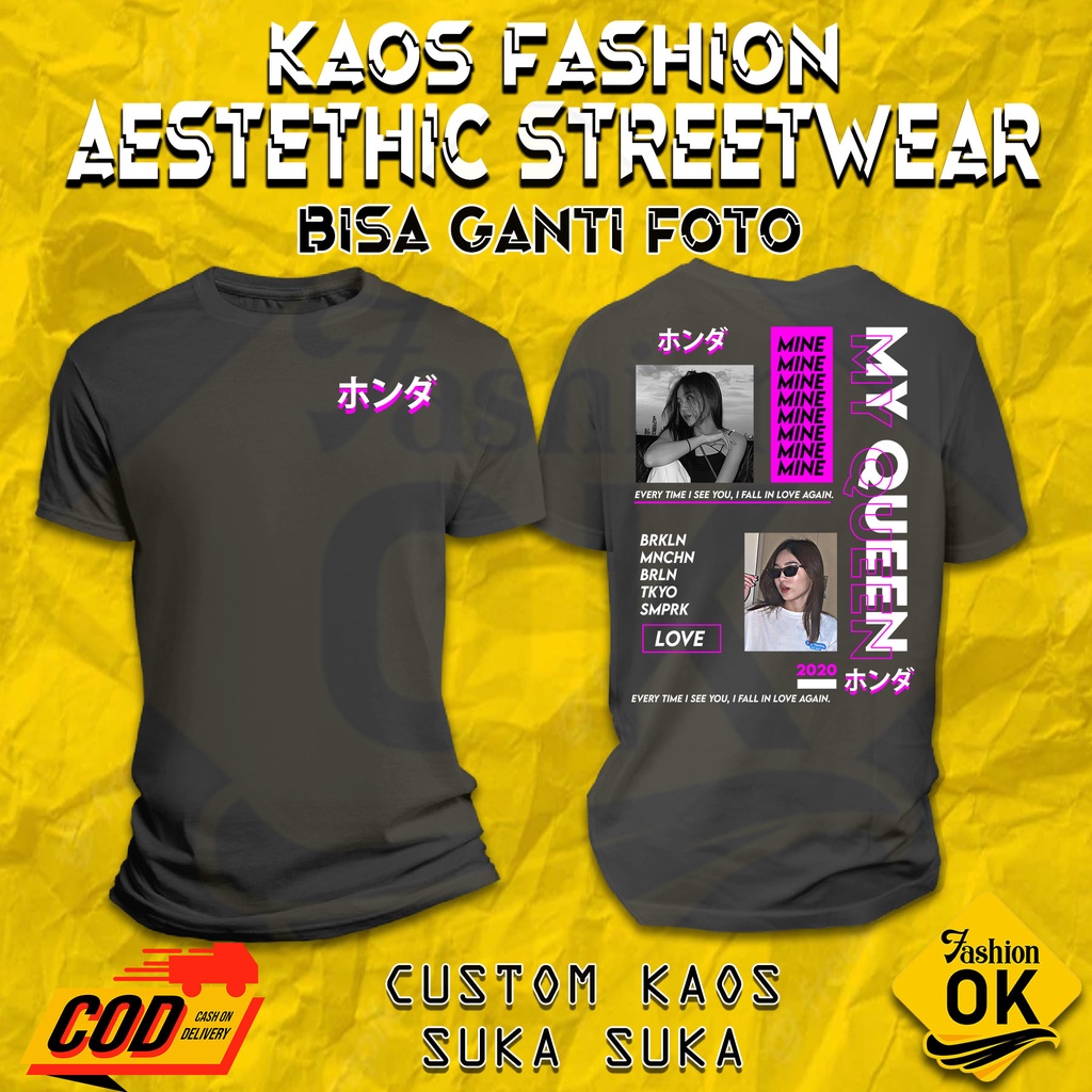 Jual SEHARI JADI! CUSTOM REQUEST KAOS BUCIN STREETWEAR BISA REQUEST PAKAI FOTO SENDIRI SUKA SUKA ...