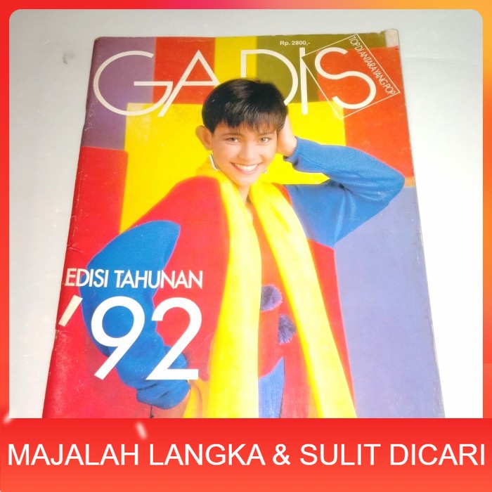 Jual Majalah GADIS EDISI TAHUNAN 1992 CLARA NELLY + POSTER KARINA SUWANDI Langka | Shopee Indonesia