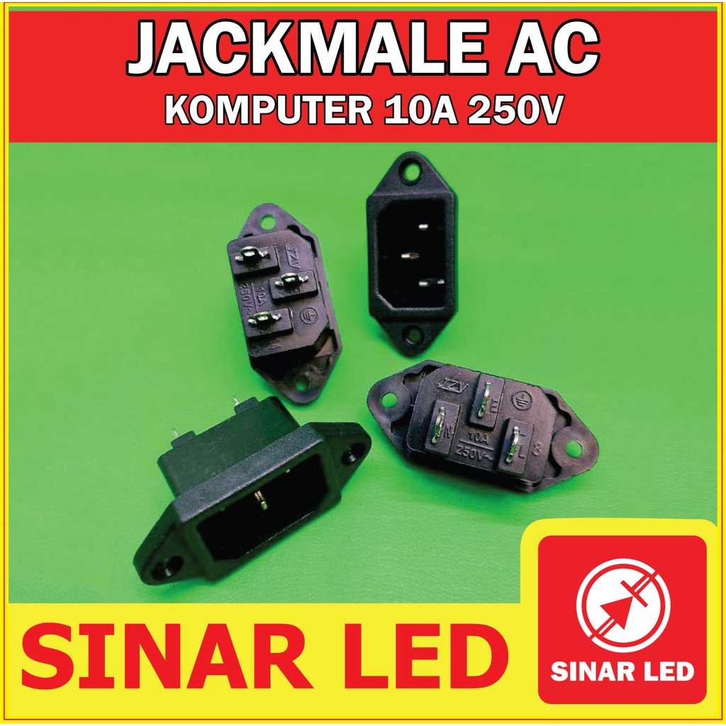 Jual Jack Power Komputer Soket AC Male Komputer Colokan Jack Power PC ...