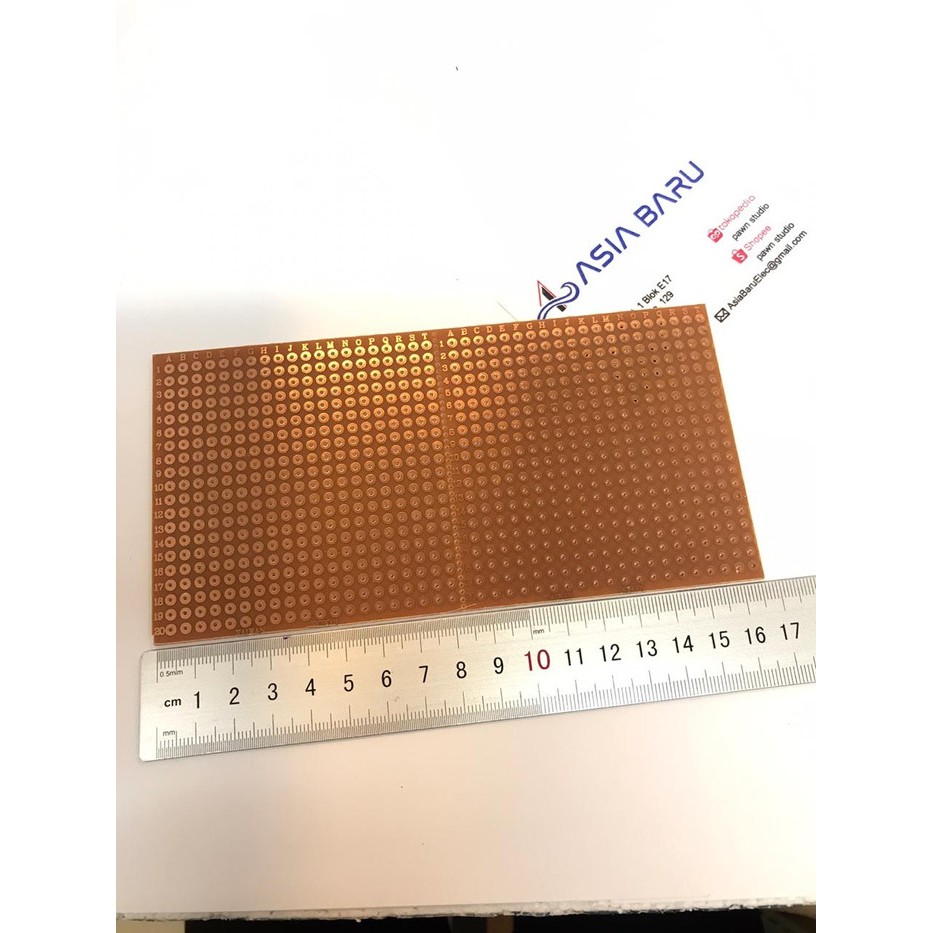 Jual Pcb transistor pcb lubang pcb titik transistor 16.5cm x 8.5cm pcb ...