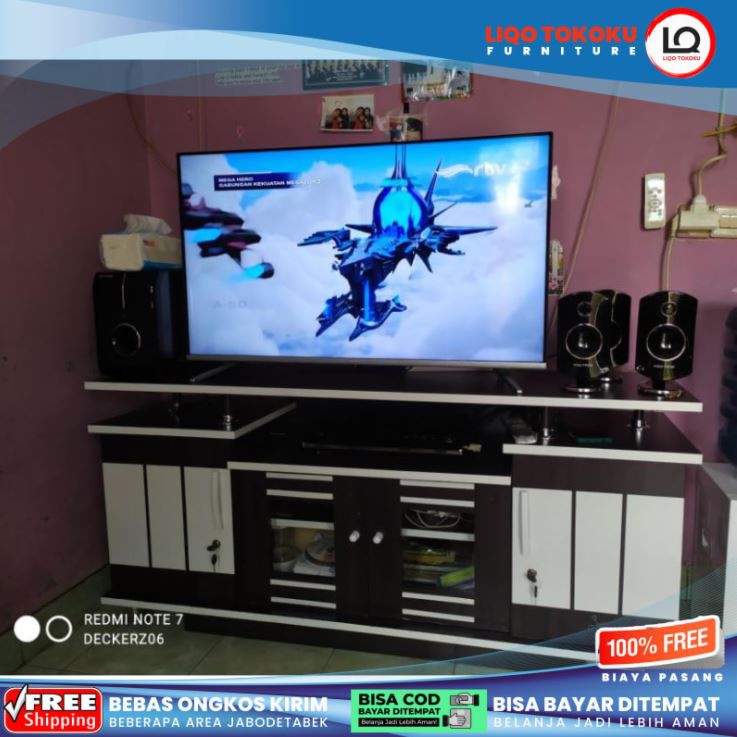 Jual Bupet TV minimalis / Meja TV / Lemari TV minimalis | Shopee Indonesia