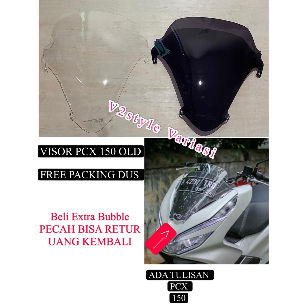 Jual VISOR HONDA PCX 15O 160 WINDSHIELD MODEL STANDAR WINSIL KACA ANGIN ...