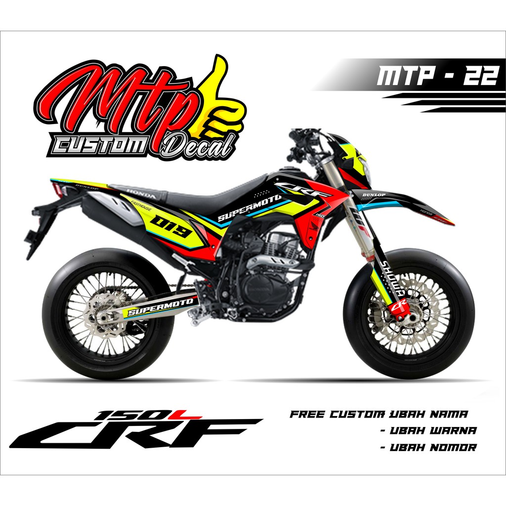 Jual Decal Stiker Dekal sticker CRF 150 L Custom full body MTP - 022 | Shopee Indonesia