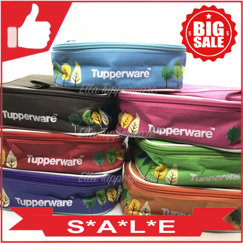 Jual Tupperware Tas Lolly Tup Tas Bekal Makan Lolly Tup motif bunga ...