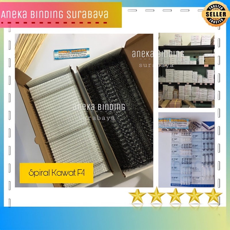 Jual SPIRAL RING KAWAT JILID, FOLIO(f4) | Shopee Indonesia