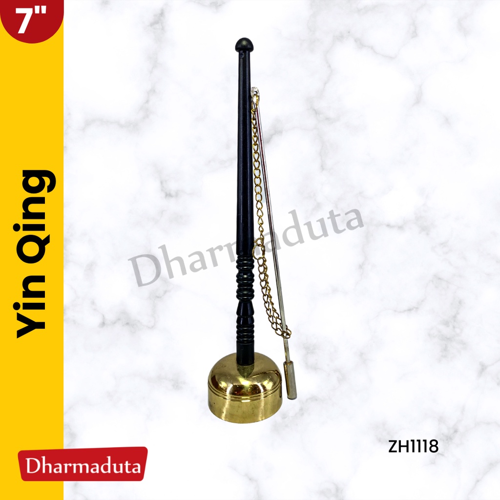 Jual Yin Qing Yin Ching Lonceng Puja Alat Ritual Buddhis Kuningan 28cm | Shopee Indonesia