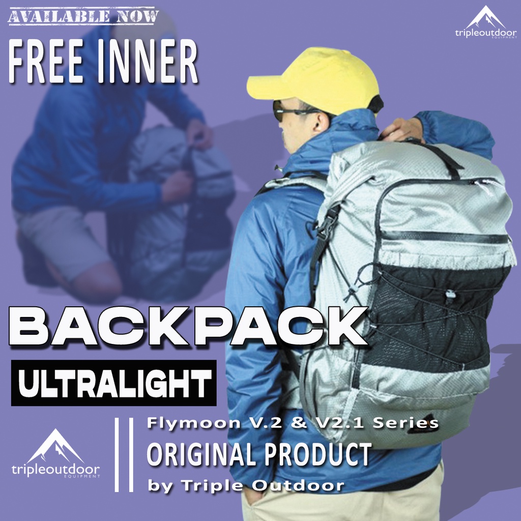 Jual Backpack ultralight flymoon v2 series dan Daypack ultralight V2.1 ...