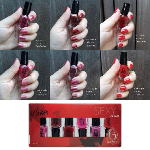 Jual Madame Gie Nail Moji Sexy Series By Gisella Anastasia - 6 Pcs Kutek Random Color / 1 Box ...
