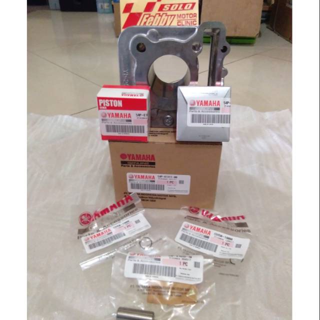 Jual PAKET CYLINDER BLOK BURENG-BORING SET KOMPLIT PISTON MIO J/MIO GT ...