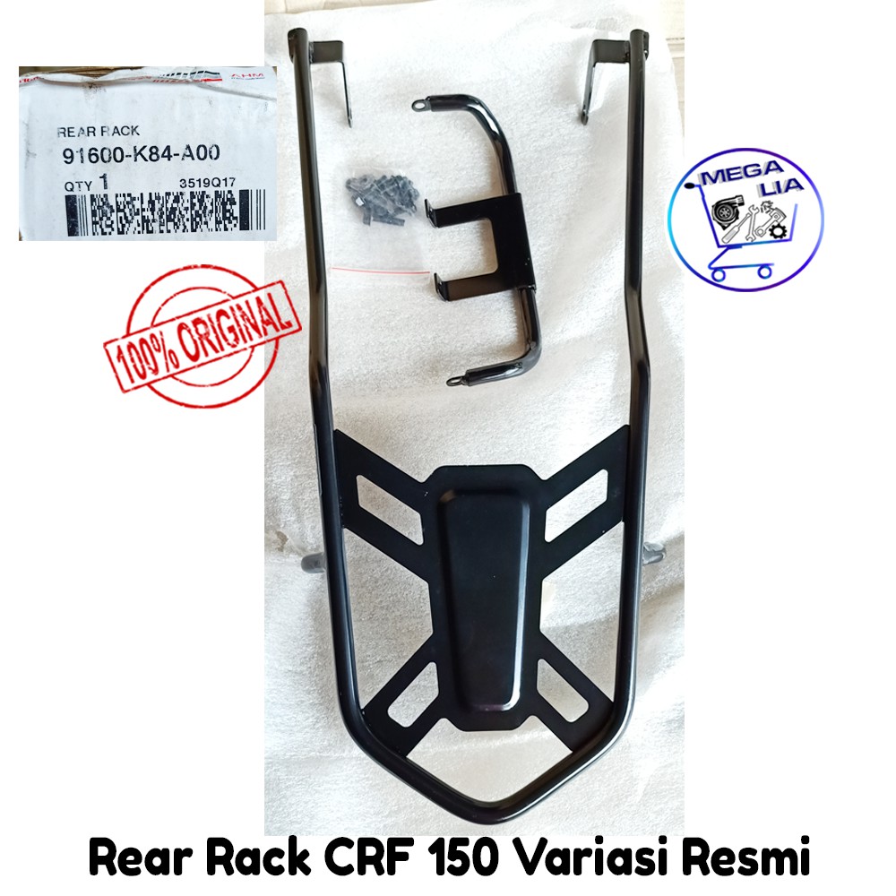 Jual Rear Rack CRF 150 Variasi Resmi 100% ORI HONDA 91600-K84-A00 ...