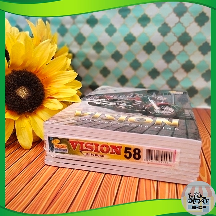 Jual (1 pack/10 pcs) Buku Tulis Vision 58 Lembar | Shopee Indonesia