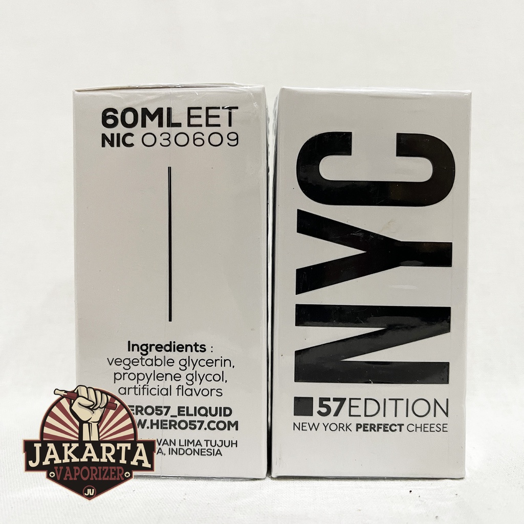 Jual NYC NEW YORK PERFECT CHEESE 60ML 3MG 6MG 9MG R57 BY HERO57 LIQUID ...