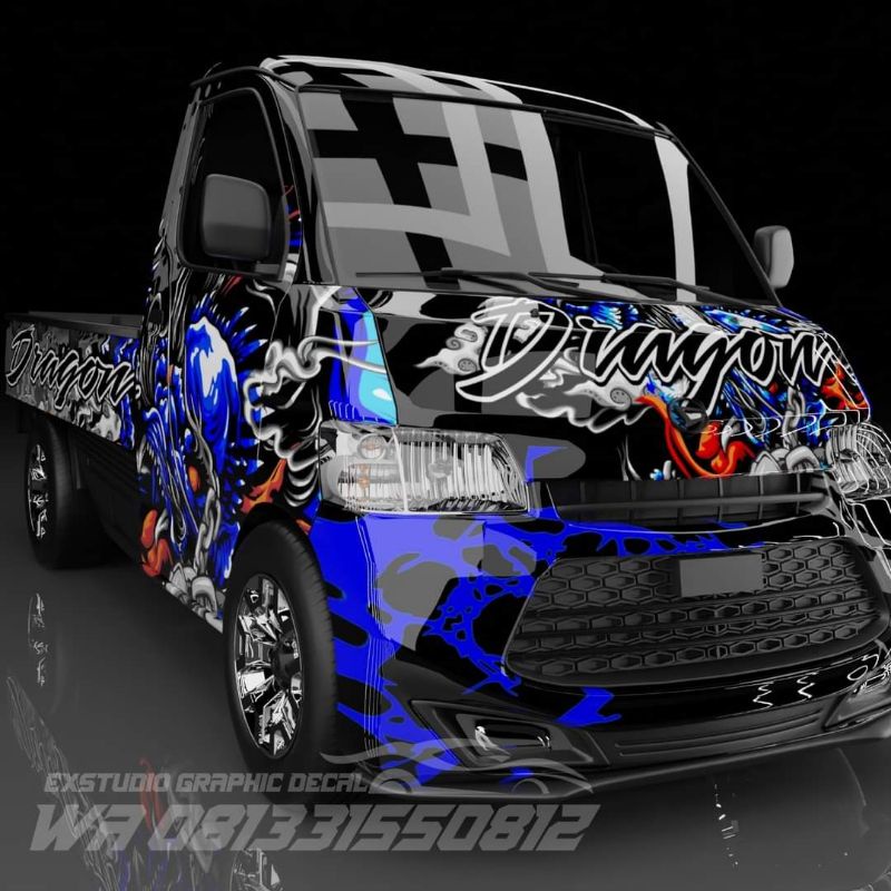 Jual Sticker decal grand max/ biru/ full body/ decal custom | Shopee ...