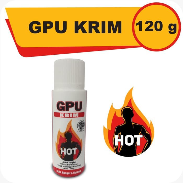Jual Caplang GPU KRIM HOT 120gr - Obat Gosok Pijat Meredakan Pegal Linu ...