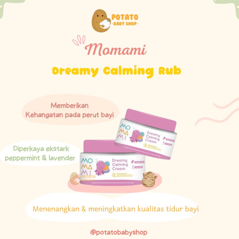 Jual Momami Dreamy Calming Rub Cream 50g - Calming Rub Penghangat ...