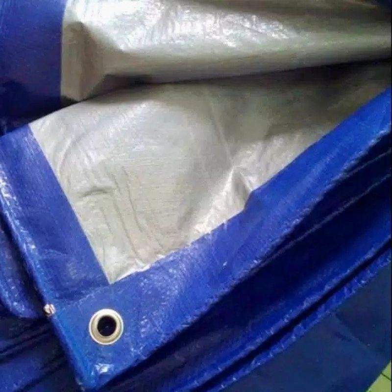 Jual TERPAL 8X10 CAP GAJAH SILVER BIRU BESAR JUMBO TEBAL A3 UNTUK KOLAM ...