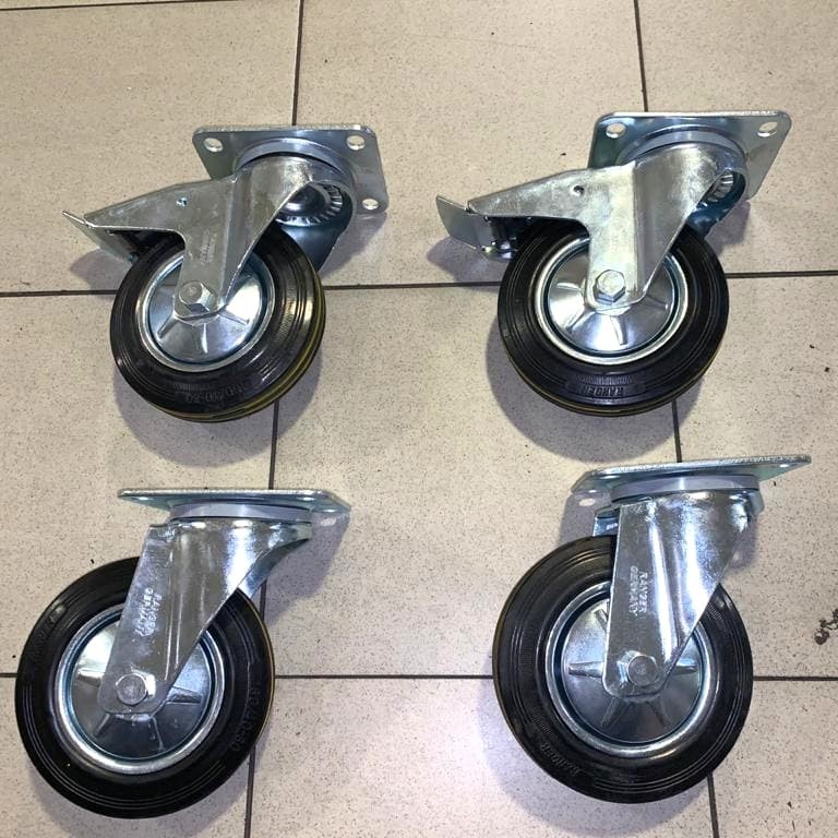 Jual Roda Trolley Karet Ranger Germany 6 inch (2muter+Rem 2 Hidup ...