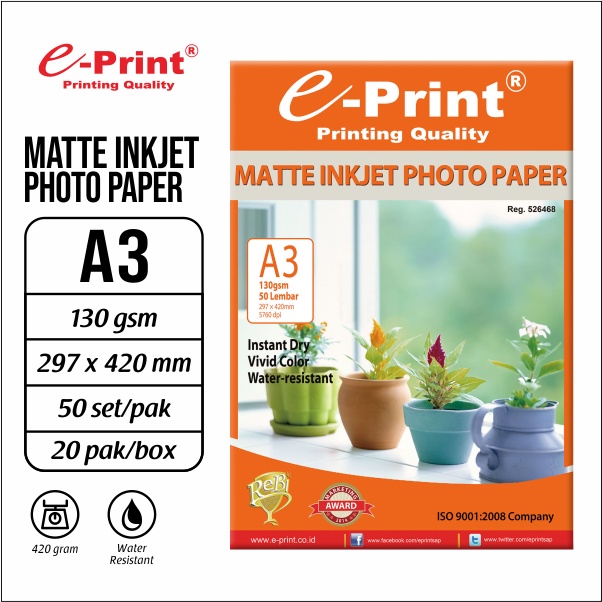 Jual e-Print Inkjet Paper A3 | Shopee Indonesia