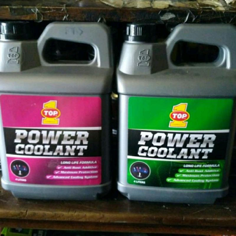 Jual Air Radiator / Coolant Top 1 Merah atau Hijau 4L | Shopee Indonesia