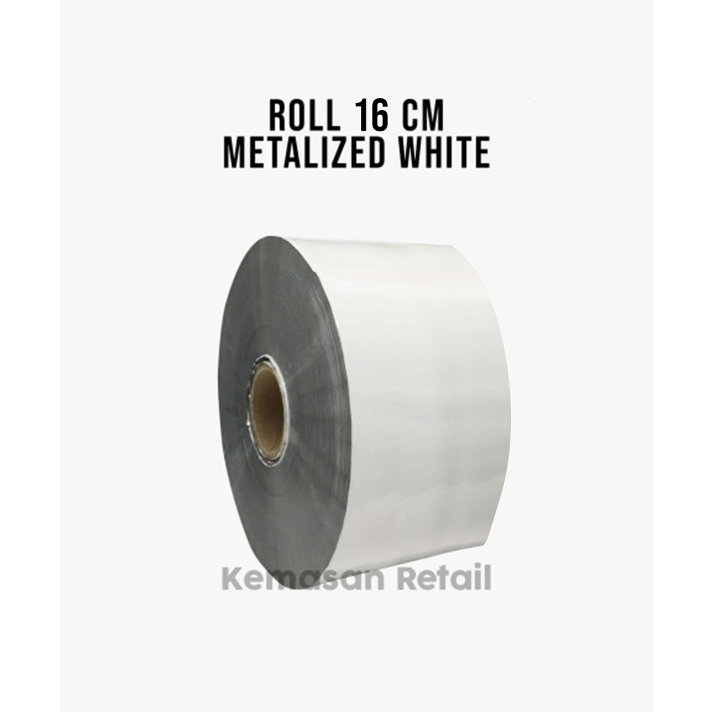 Jual Roll Plastik Kemasan Metalize Putih (16cm x 1000m) | KEMASAN JAYA ...