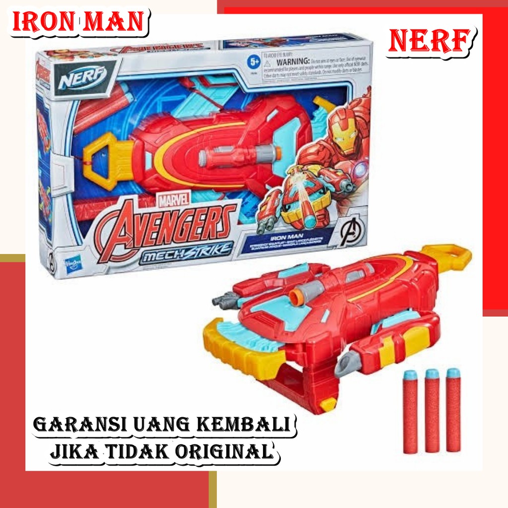 Jual ASLI Mainan tembakan captain america nerf marvel ORIGINAL Avengers ...