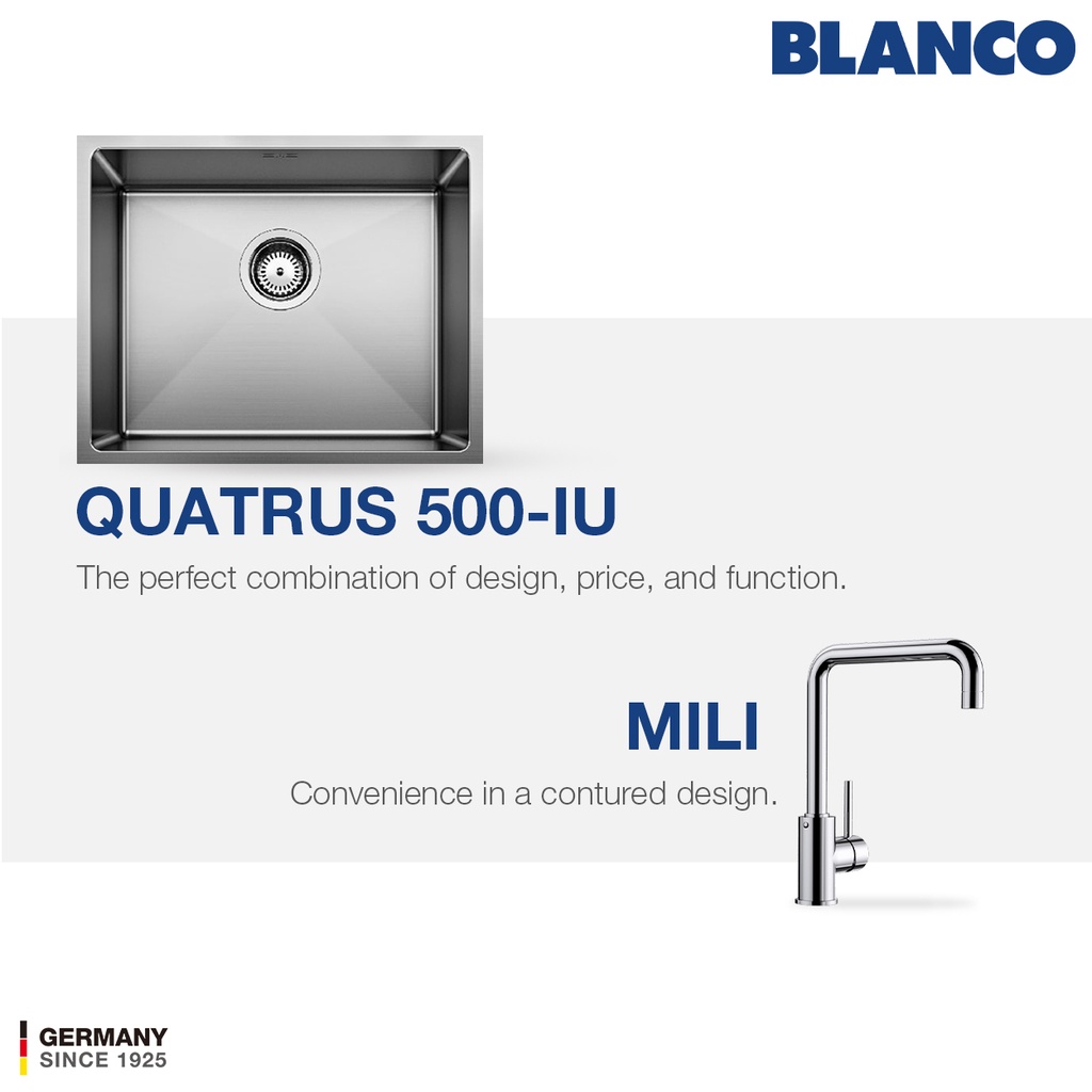 Jual BLANCO Kitchen Sink Bundle (Paket Bak Cuci Piring) - Quatrus 500 ...