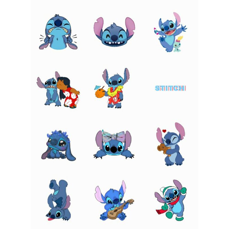 Jual STIKER DISNEY EDITION 35 PCS CINDERELLA, STITCH, FROZEN, SNOW ...