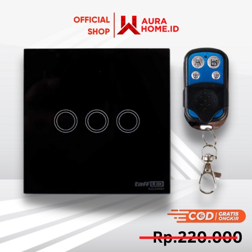 Jual Saklar Lampu Luxury Touch LED with Remote / Saklar Sakelar Lampu ...