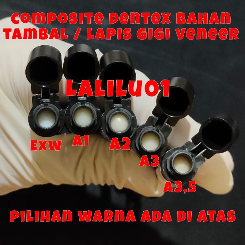 Jual composit composite dentex exw ew A1 A2 A3 A3,5 extra white bahan tambal gigi lapis gigi ...
