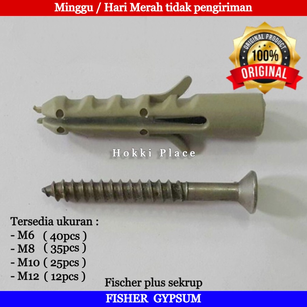 Jual Wall plug nails Rumah body sekrup PLUS SEKRUP FRT VARISI M6 M8 M10 ...