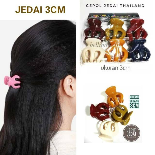 Jual Bellino - Jepit Rambut Jedai Ukuran Kecil 3cm / Jepitan Rambut ...