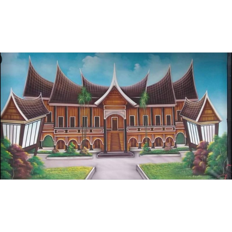 Jual Permintaan Lukisan Background Pemandangan/ Rumah Adat dll | Shopee ...