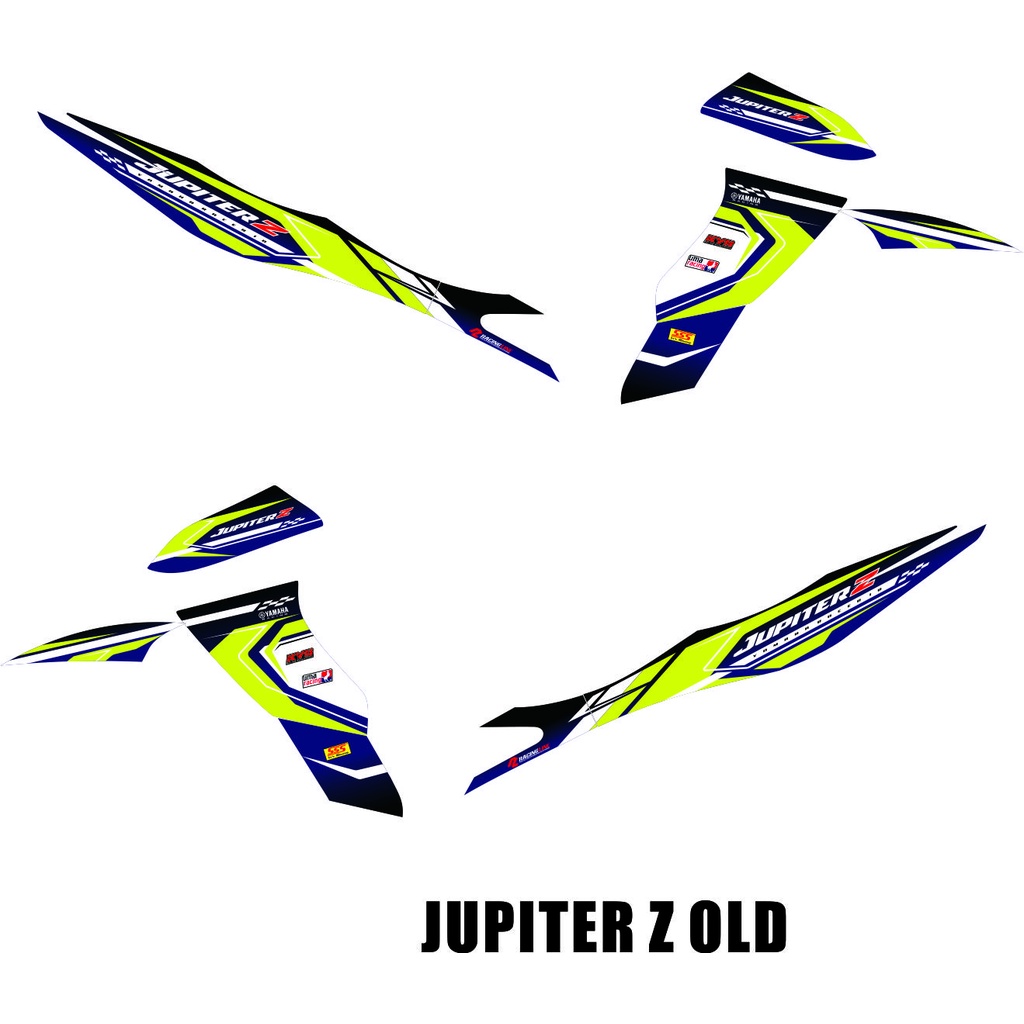 Jual STICKER LIST YAMAHA JUPITER Z OLD VARIASI SIMPLE RACING MOTIF ...
