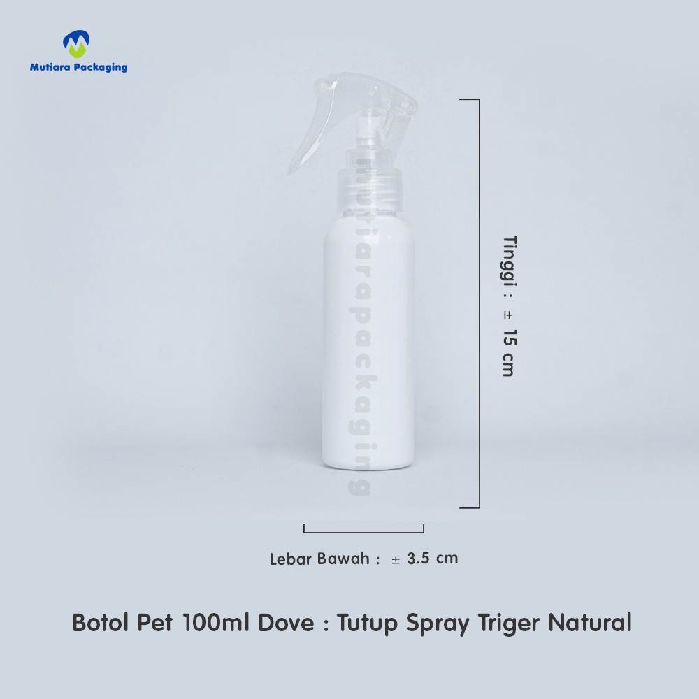Jual Botol Spray Triger 100ml Tutup Natural Tutup Spray Trigger Bebek