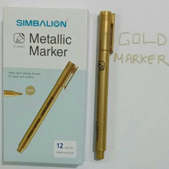 Jual Spidol permanen warna gold dan silver | Shopee Indonesia