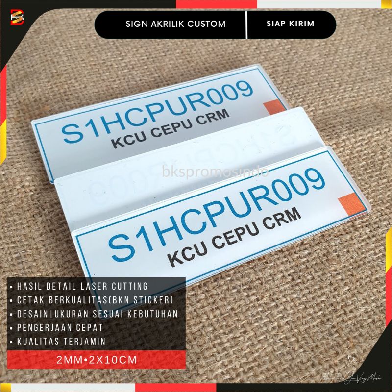 Jual Sign Akrilik Nama Ruangan signage Pintu Label furniture Bisa ...