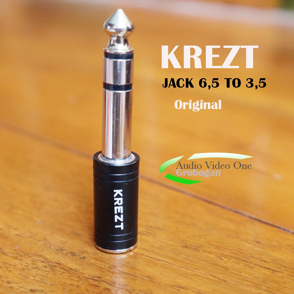 Jual Jek Jack Krezt TE052-B Jack Connector Stereo 6.35 to 3,5 MM Original jex mic | Shopee Indonesia