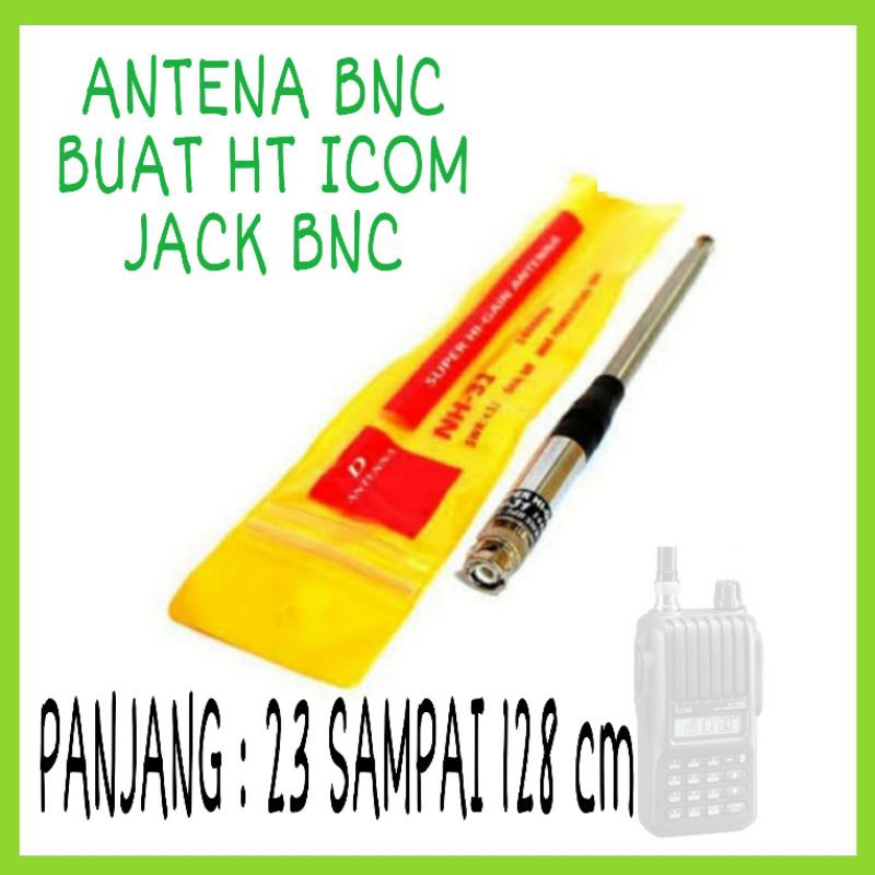 Jual Antena HT Jack Bnc For ICOM Tarik NH 31 Vhf Frek 136 - 174 Mhz Super Hi Gain | Shopee Indonesia