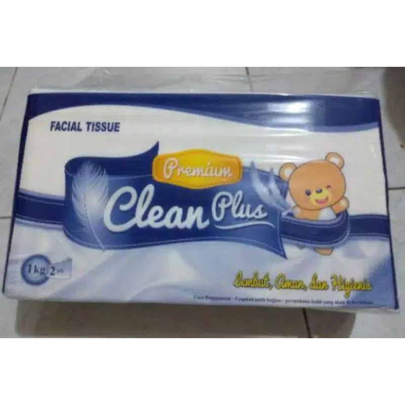 Jual Tisu Wajah Clean Plus Premium Facial Tissue 2 ply / 1 kg | Shopee ...