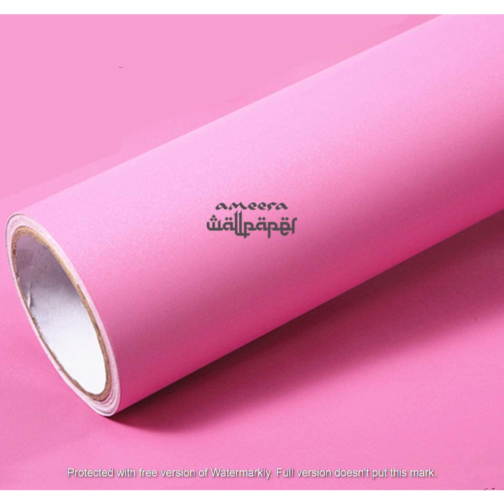 Jual Wallpaper Dinding Polos Pink 10m x 45cm | Shopee Indonesia