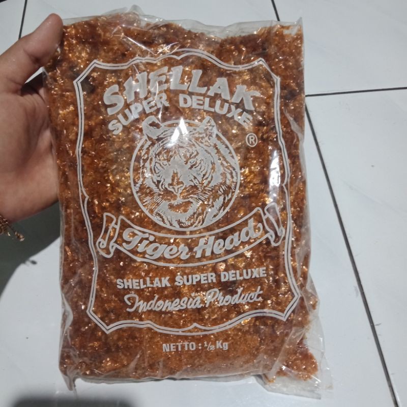 Jual Shellac / Shellak / Serlak Tiger / Serlak Emping / Serlak 1/2kg ...