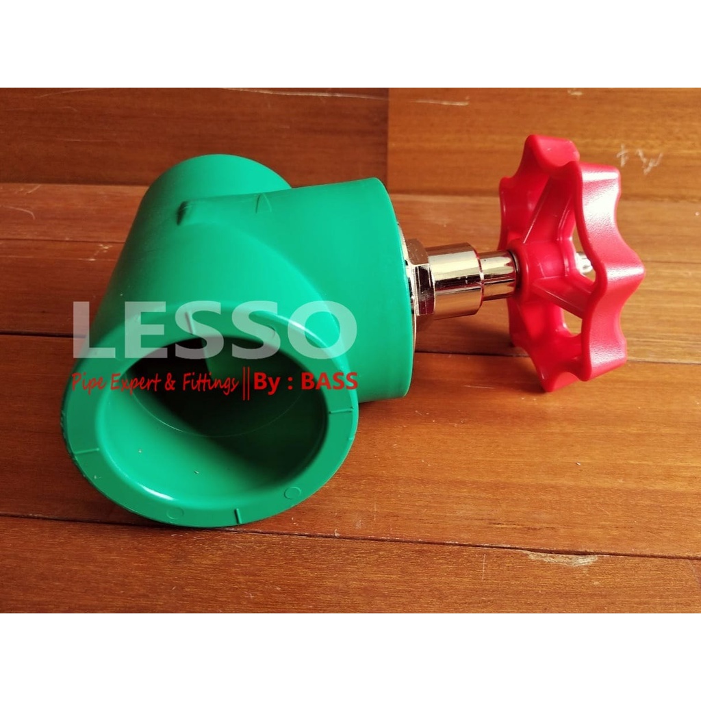 Jual Stop Valve PPR Lesso 63mm 2" inch Gate Valve PPR Stop Kran PPR ...