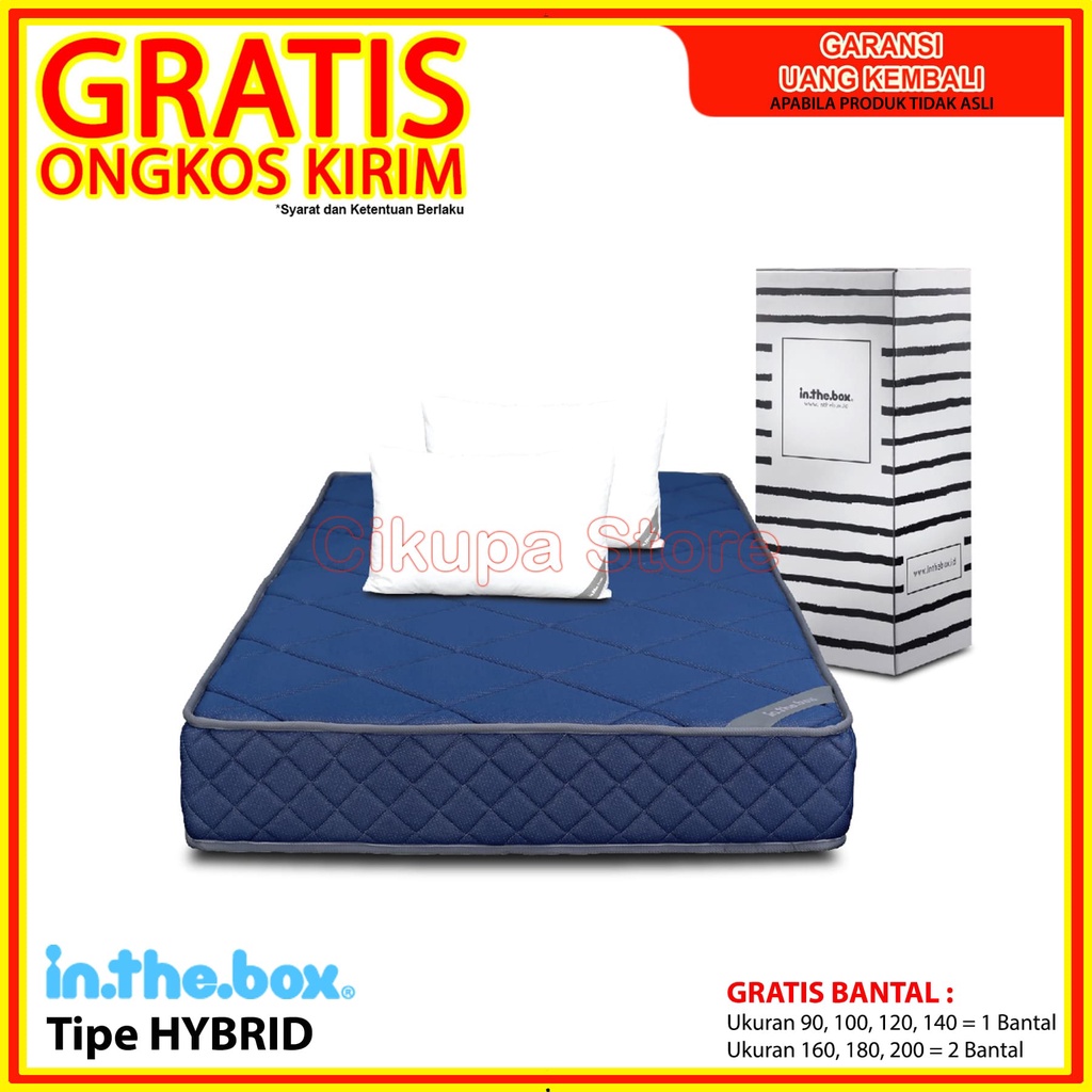 Jual Kasur Busa INTHEBOX HYBRID - FREE Bantal | Ukuran 180x200 In The ...